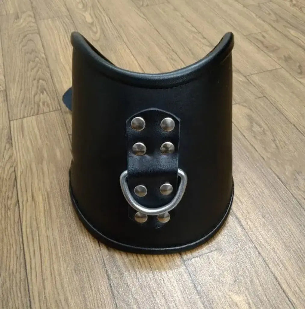 Get Lockable BDSM Posture Collar with D-Rings